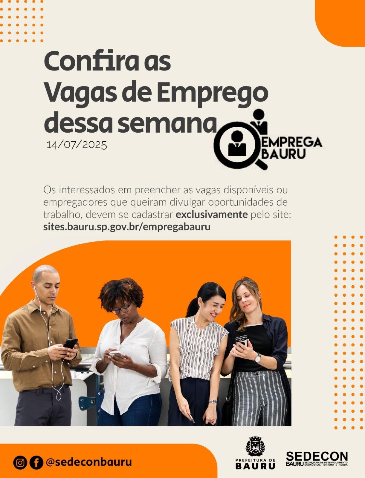 Vagas de Emprego em Bauru Atualizadas – Oportunidades pela Sedecon em Diversas Áreas
